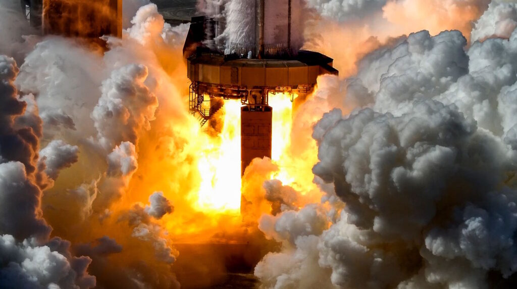 Espectacular prueba del Super Heavy